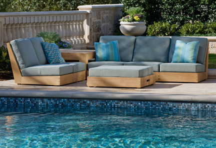 Poolside Armless Two-seat Sofa | Sutherland Furniture
