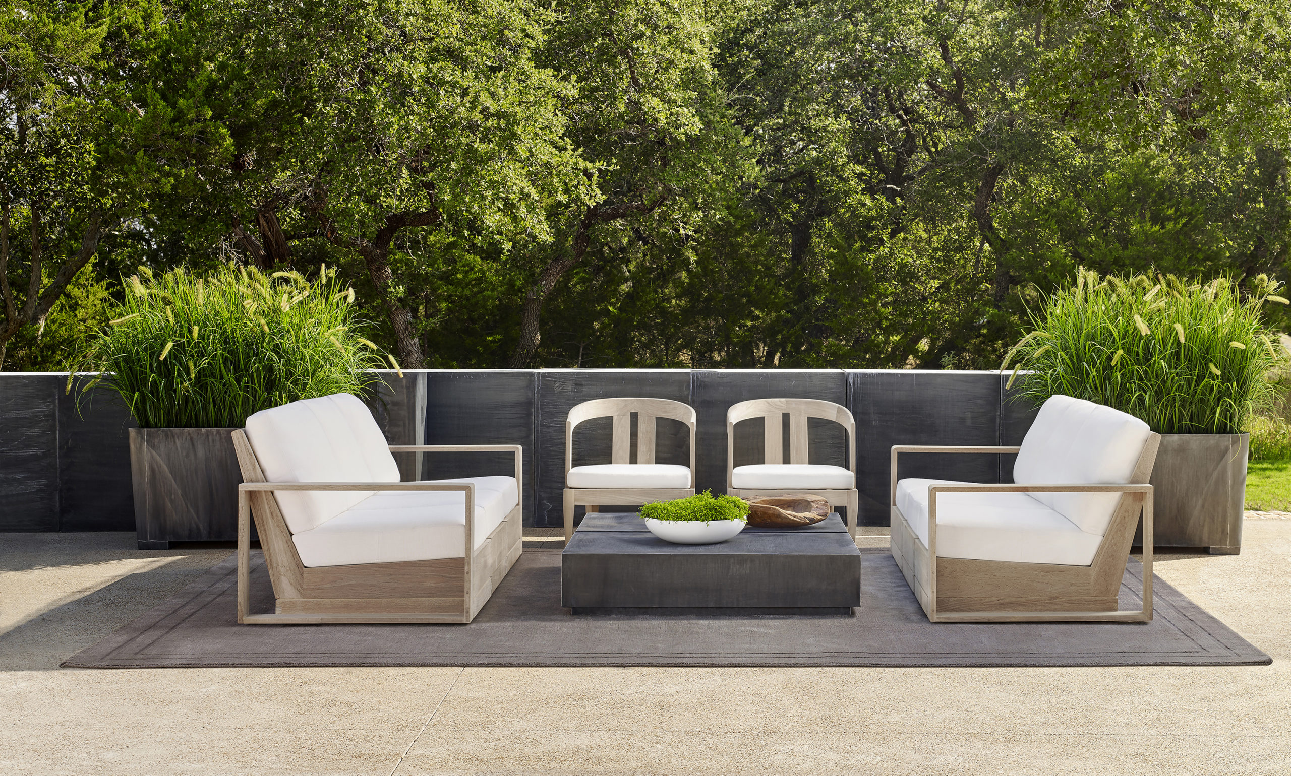 Poolside Elevated Three-seat Sofa | Sutherland Furniture